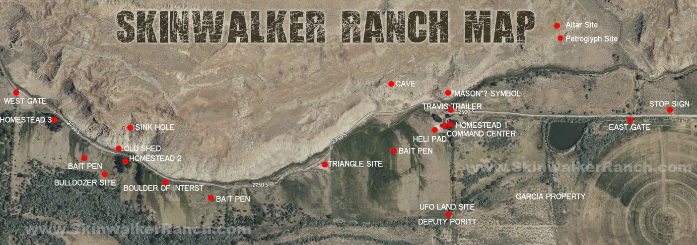 Maps - Skinwalker Ranch - The Original Site of Skinwalker Ranch